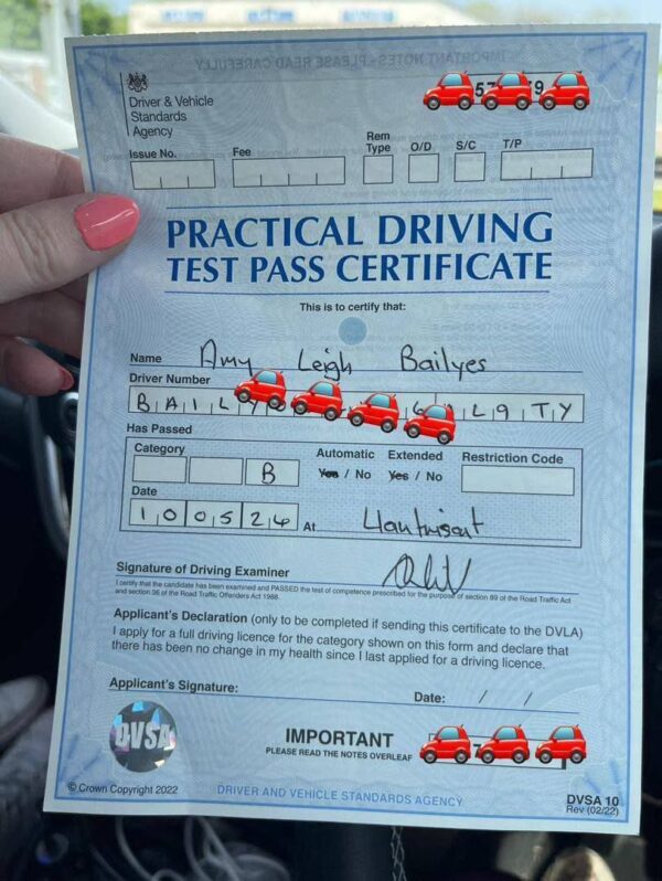 Practical Driving test pass certificate - europedocumentservice